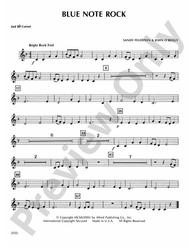 Blue Note Rock: 2nd B-flat Cornet: 2nd B-flat Cornet Part - Digital ...