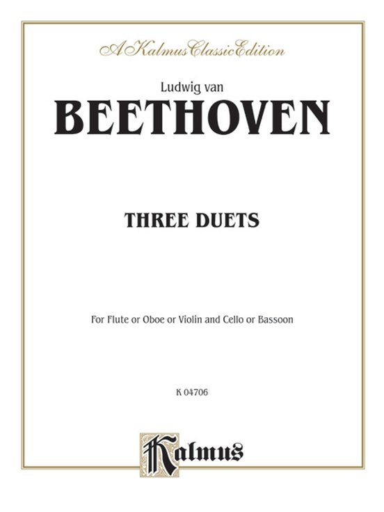 Beethoven: Three Duets: Duet No. 3 Part - Digital Sheet Music Download