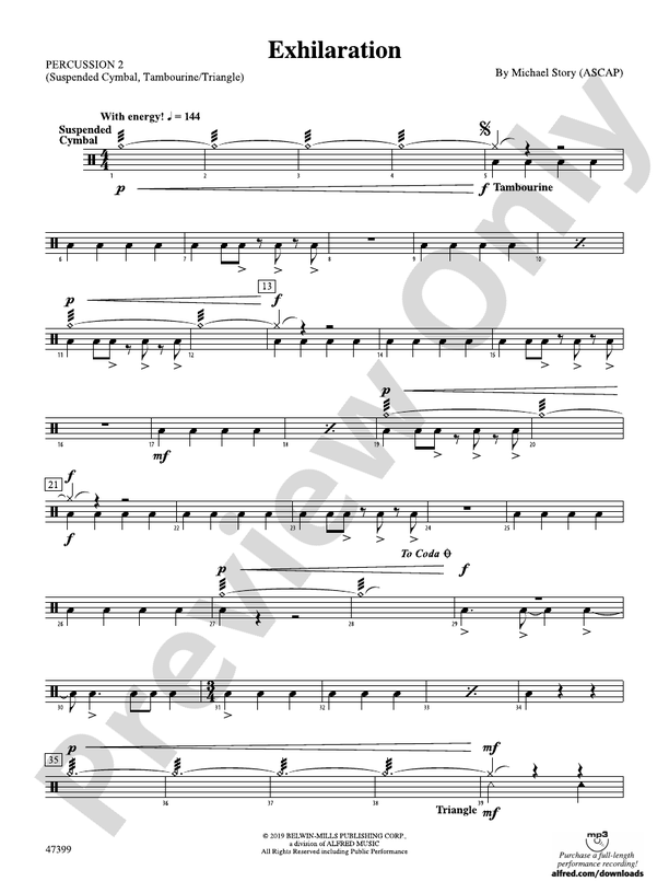 Exhilaration: 2nd Percussion: 2nd Percussion Part - Digital Sheet Music ... Exhilaration: 2nd Percussion: 2nd Percussion Part - Digital Sheet Music ...