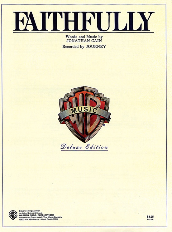 Faithfully: Piano/Vocal/Chords: Journey - Digital Sheet Music Download