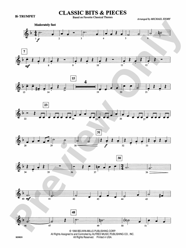 Classic Bits & Pieces (based on Favorite Classic Themes): 1st B-flat ...