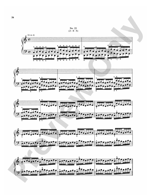 Hanon: The Virtuoso Pianist (Complete): No. 23 Part - Digital Sheet ...