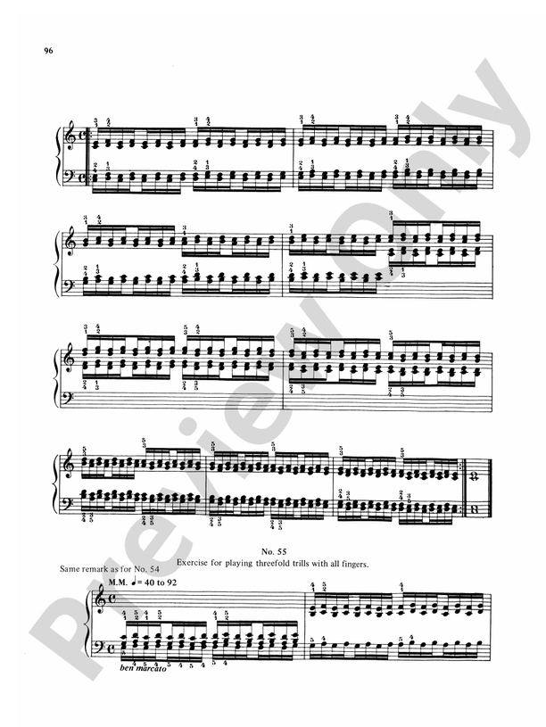 Hanon: The Virtuoso Pianist (Complete): No. 55 Part - Digital Sheet ...