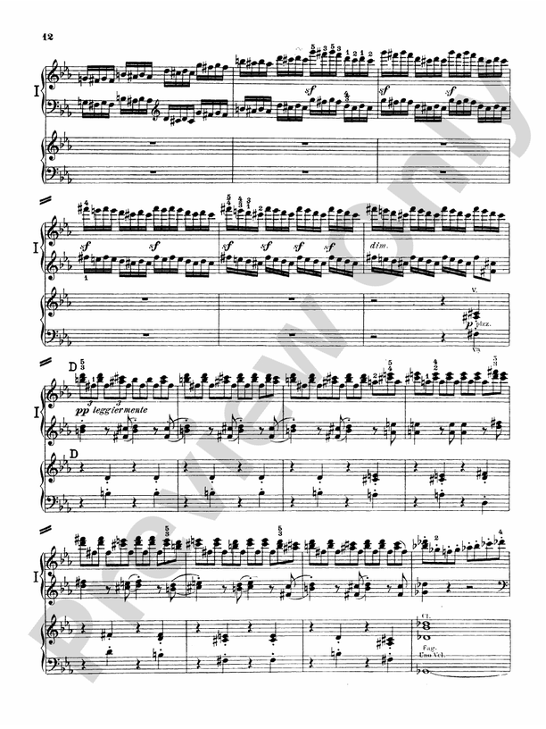 Beethoven: Piano Concerto No. 5 in E flat Major, Opus 73: Piano ...