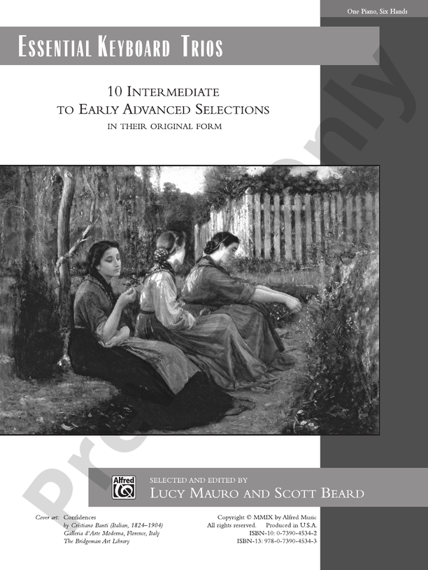 Essential Keyboard Trios: 10 Intermediate to Early Advanced Selections ...