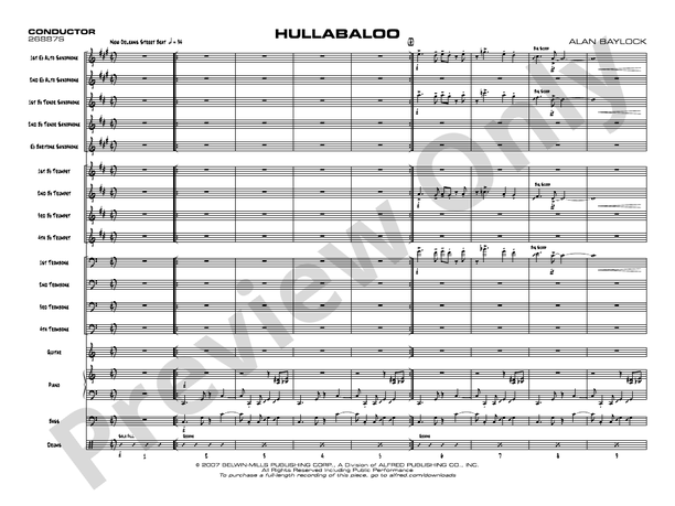 Hullabaloo: Jazz Ensemble Conductor Score & Parts: Alan Baylock ...