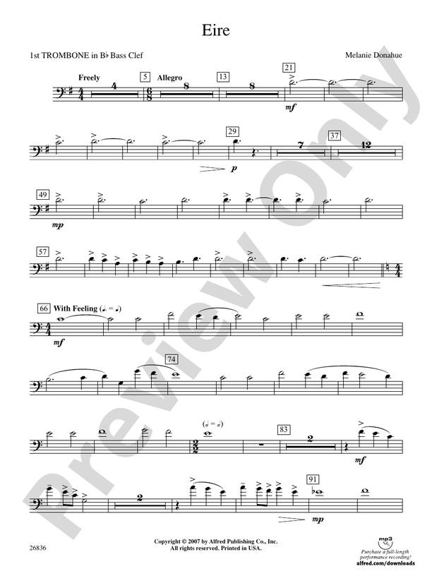 Eire: (wp) 1st B-flat Trombone B.C.: (wp) 1st B-flat Trombone B.C ...