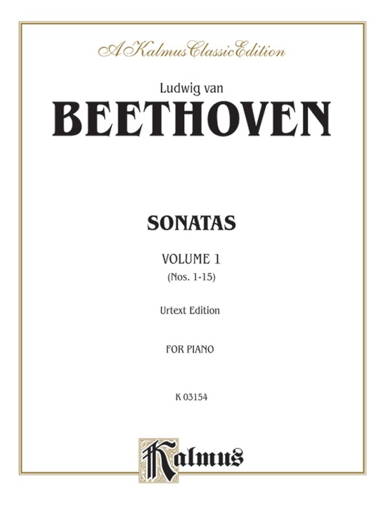 Beethoven: Sonatas (Urtext), Volume I (Nos. 1-15): Piano Book: Ludwig van Beethoven - Digital ...