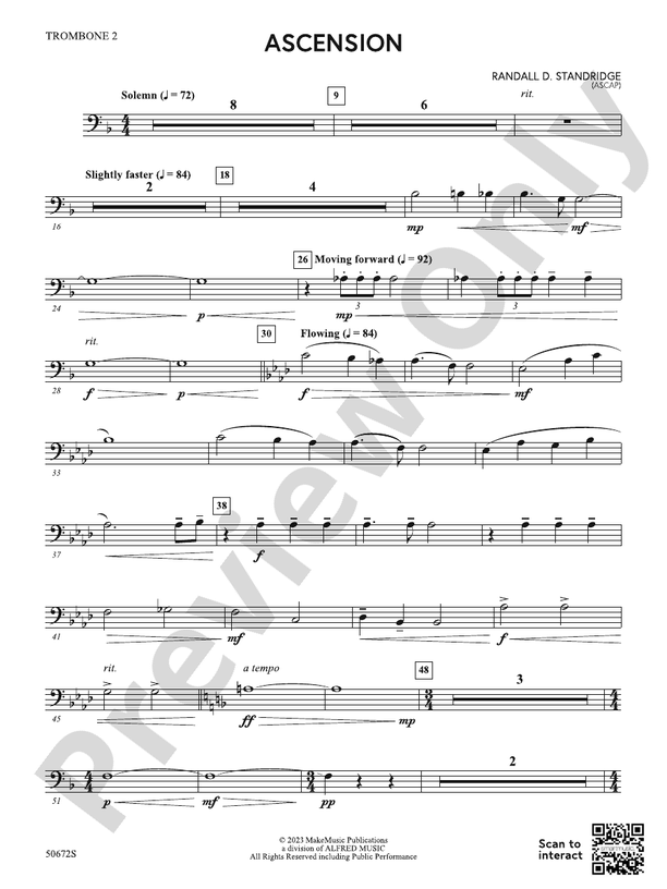 Ascension: 2nd Trombone: 2nd Trombone Part - Digital Sheet Music Download