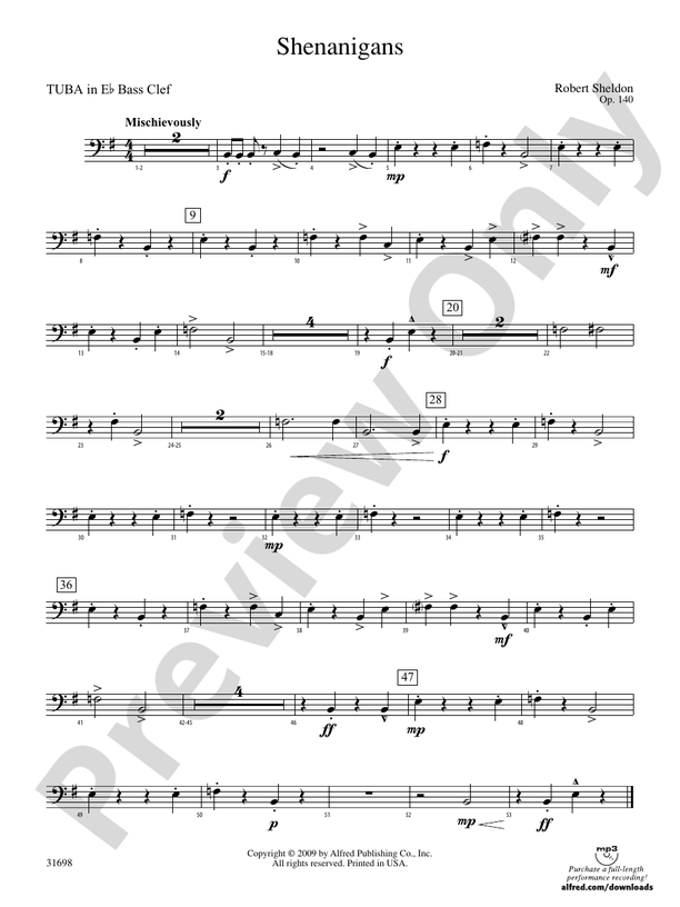 Shenanigans: (wp) E-flat Tuba B.C.: (wp) E-flat Tuba B.C. World Part ...