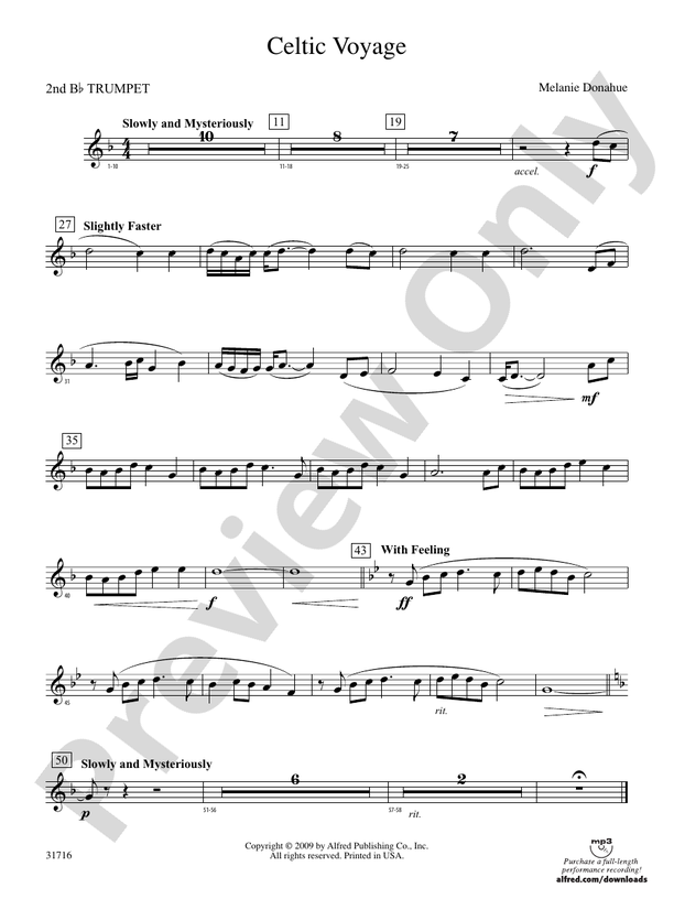 Celtic Voyage: 2nd B-flat Trumpet: 2nd B-flat Trumpet Part - Digital ...
