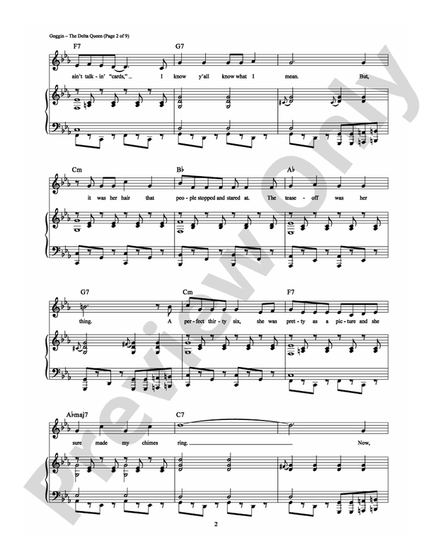The Delta Queen: Piano/Vocal/Chords: Dan Goggin - Digital Sheet Music ...