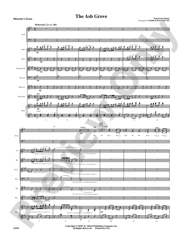 The Ash Grove: Choral SoundPax - Digital Sheet Music Download