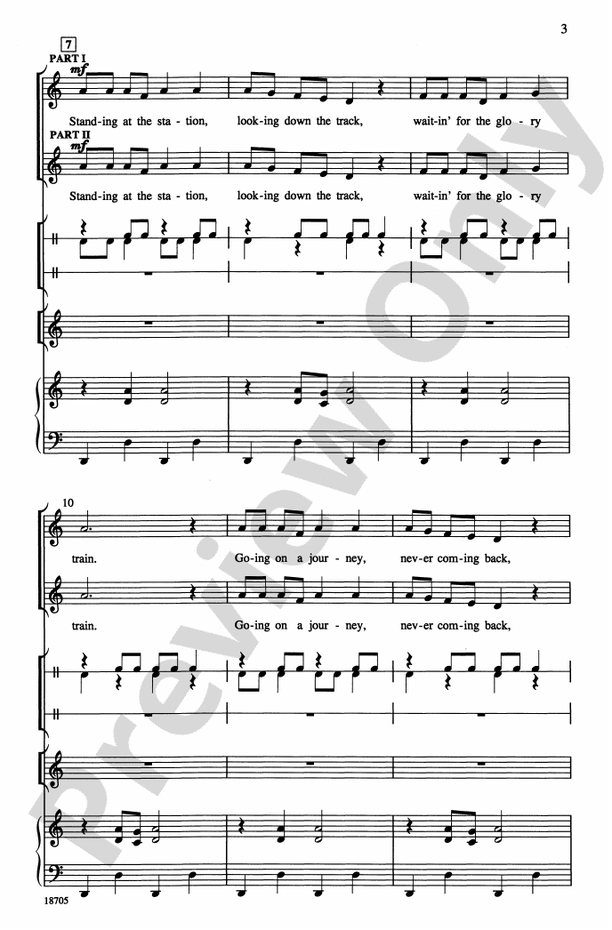 The Glory Train: 2-Part Choral Octavo: Jerry Estes - Digital Sheet ...