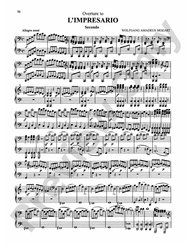 Mozart: Opera Overtures (Arrangements): L'Impresario Part - Digital ...