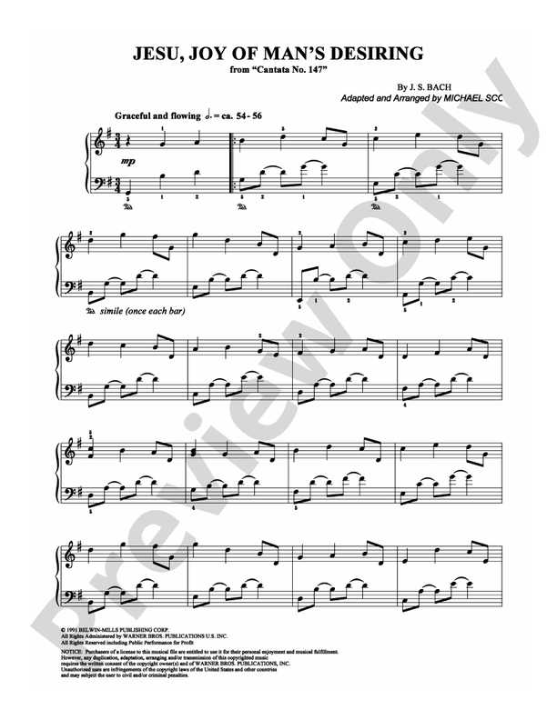 Jesu, Joy of Man's Desiring: Piano: Johann Sebastian Bach - Digital ...