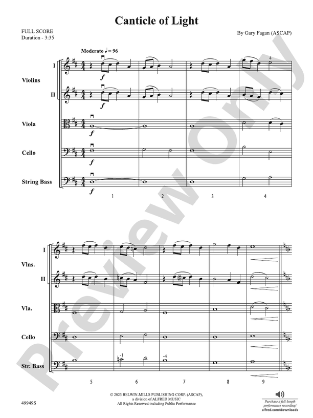 Canticle of Light: : Gary Fagan - Digital Sheet Music Download