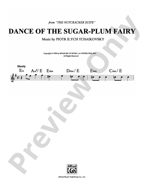 Dance of the Sugar-Plum Fairy from the Nutcracker Suite: Lead Sheet: Piotr Ilyich Tchaikovsky ...