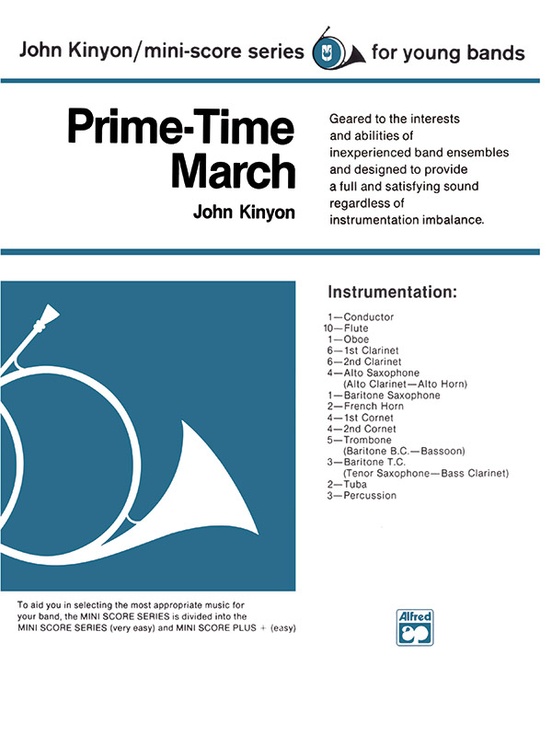 Prime-Time March: 1st Percussion: 1st Percussion Part - Digital Sheet ...
