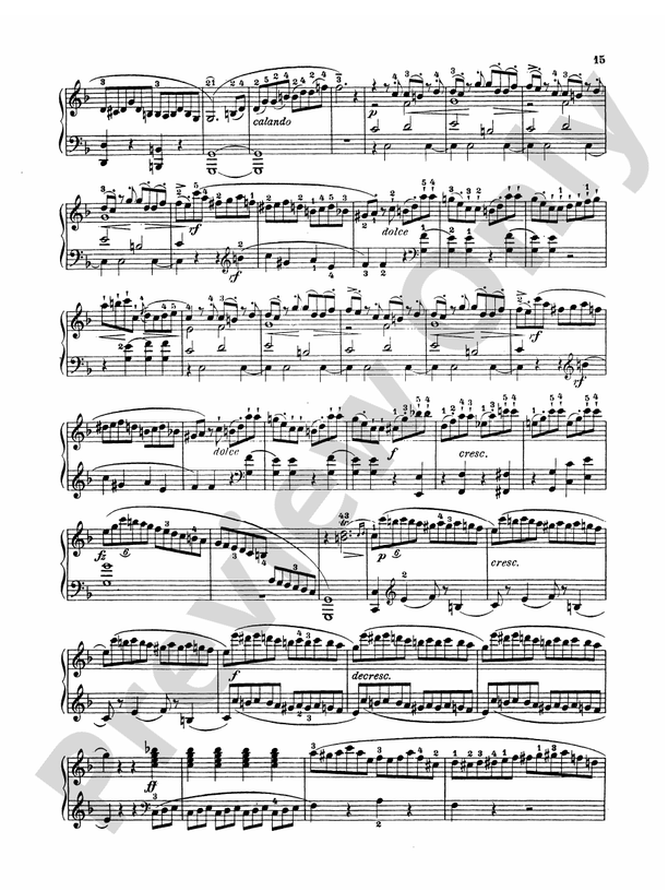 Clementi: Piano Sonatas (Volume III): No. 14, Op. 24, No. 2 Part - Digital Sheet Music Download
