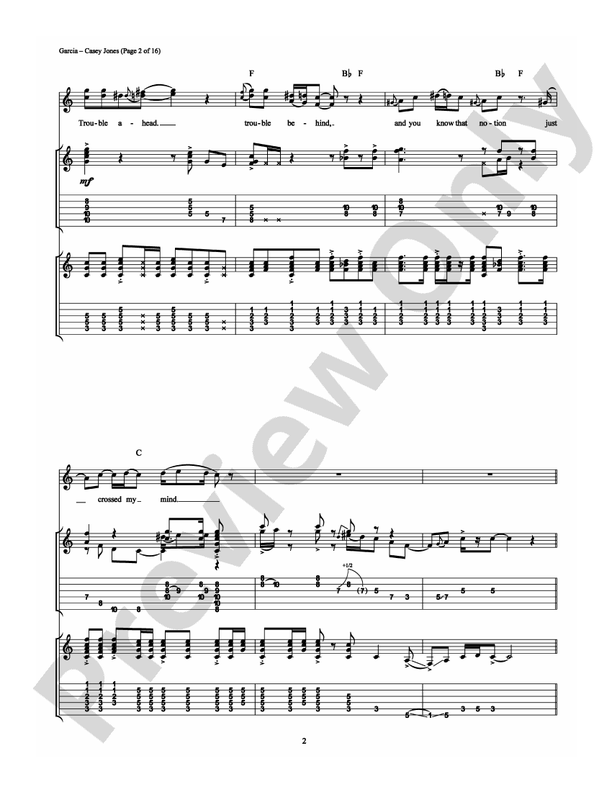 Casey Jones: Guitar TAB: Grateful Dead - Digital Sheet Music Download