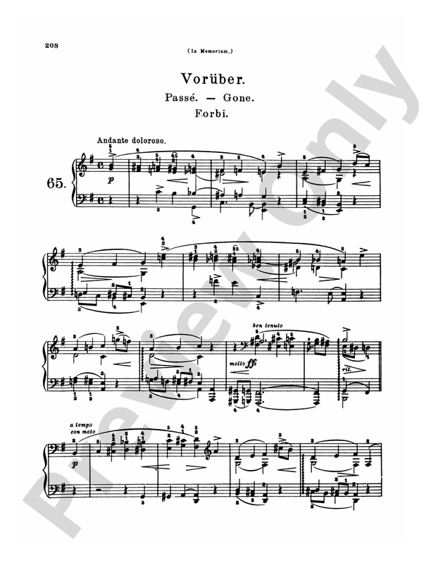 Grieg: Complete Lyric Pieces: 65. Gone Part - Digital Sheet Music Download