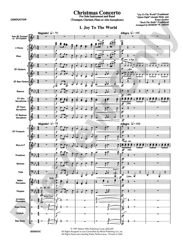 Christmas Concerto (Solo Trumpet, Clarinet, Flute, or Alto Saxophone ...