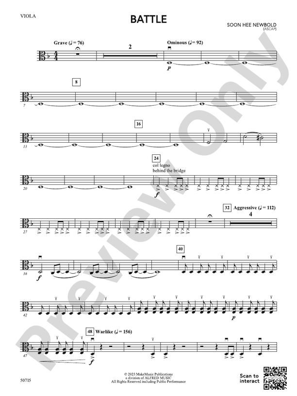 Battle: Viola: Viola Part - Digital Sheet Music Download