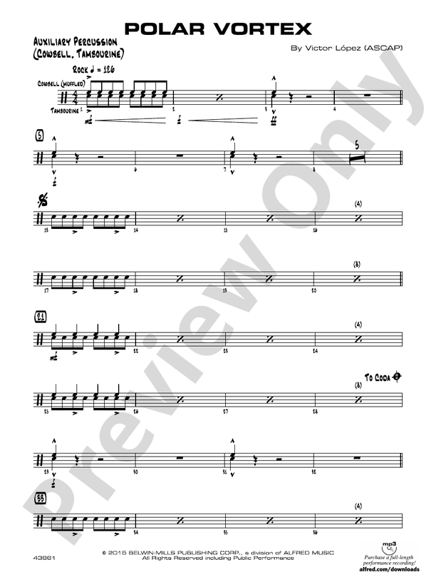 Polar Vortex: Auxiliary Percussion: Auxiliary Percussion Part - Digital ...