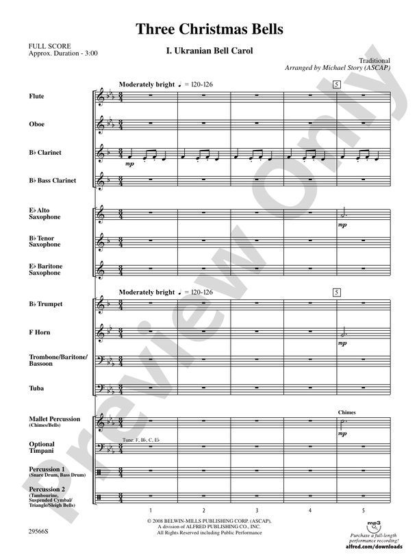 Three Christmas Bells (I. Ukranian Bell Carol, II. Ding Dong! Merrily ...