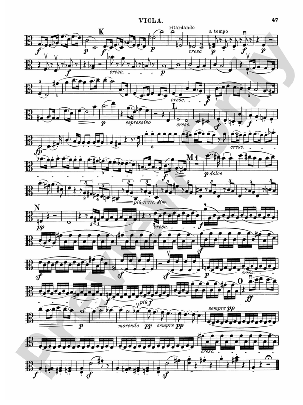 Beethoven: String Quartets, Volume III: String Quartet, Op. 132 (Viola) Part - Digital Sheet ...