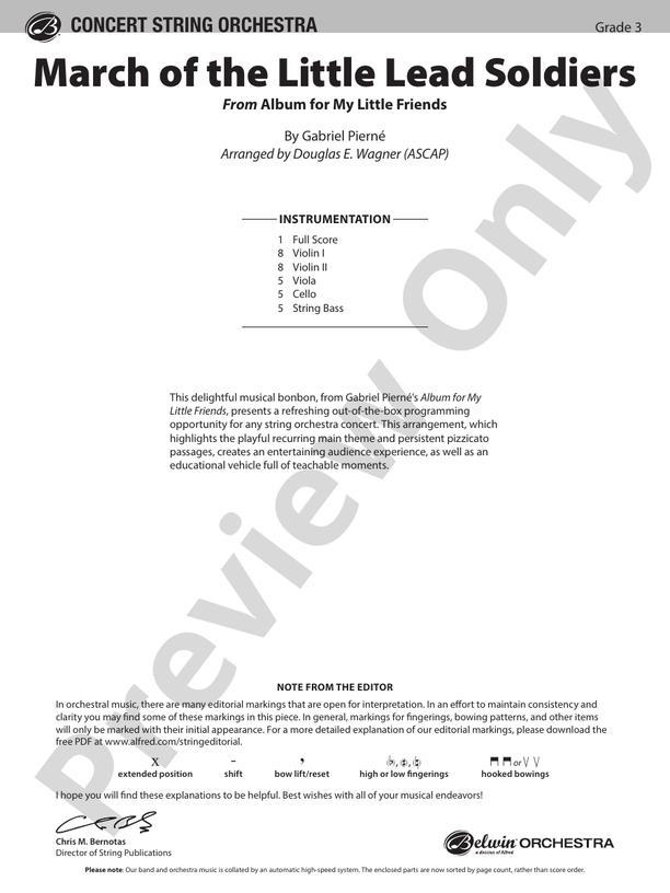 March of the Little Lead Soldiers: Score: String Orchestra Score ...