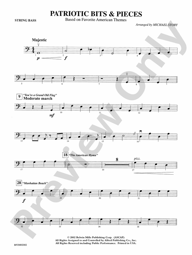 Patriotic Bits & Pieces (based on Favorite American Themes): String ...