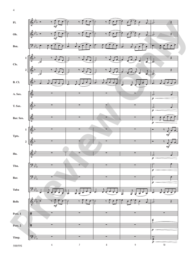 Flowers: Score: Concert Band Score - Digital Sheet Music Download