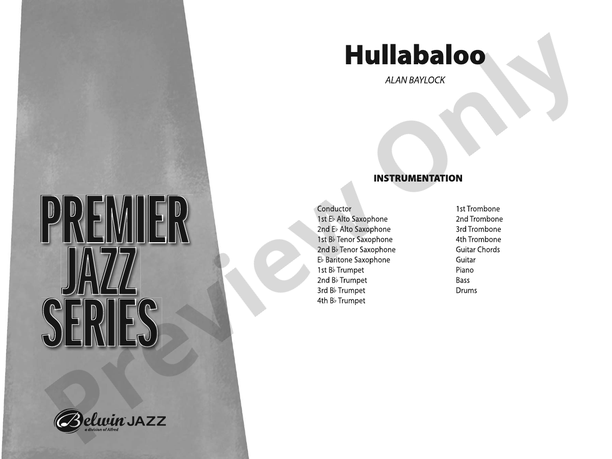 Hullabaloo: Jazz Ensemble Conductor Score & Parts: Alan Baylock ...