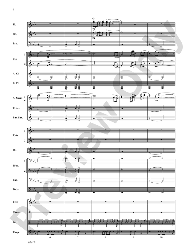 The Message on the Rock: Score: Concert Band Score - Digital Sheet ...