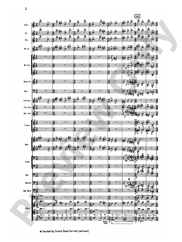 Liturgical Music for Band, Op. 33: Concert Band Conductor Score & Parts ...