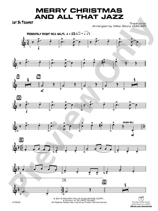 Merry Christmas and All That Jazz: 1st B-flat Trumpet: 1st B-flat ...