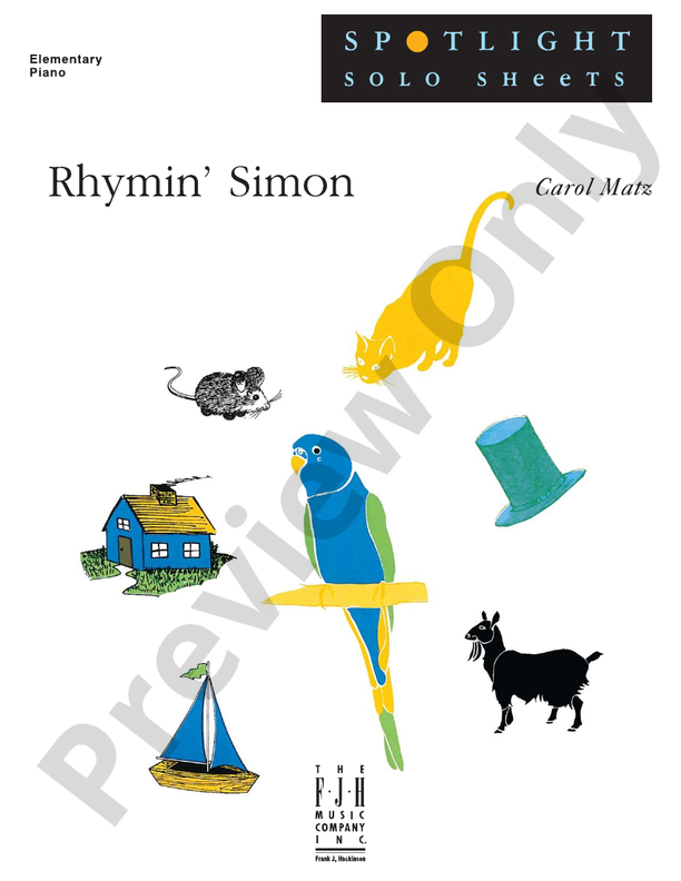 Rhymin' Simon: Piano: Carol Matz - Digital Sheet Music Download