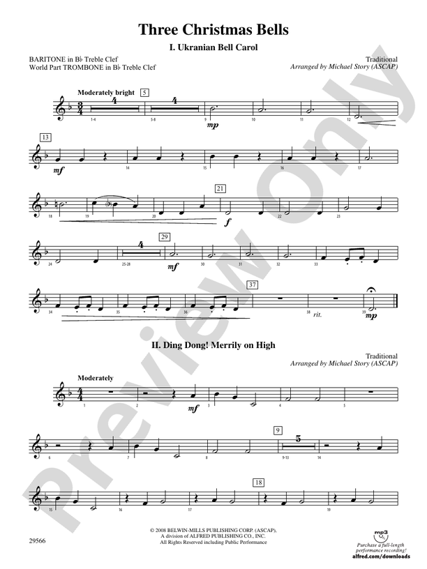 Three Christmas Bells (I. Ukranian Bell Carol, II. Ding Dong! Merrily ...