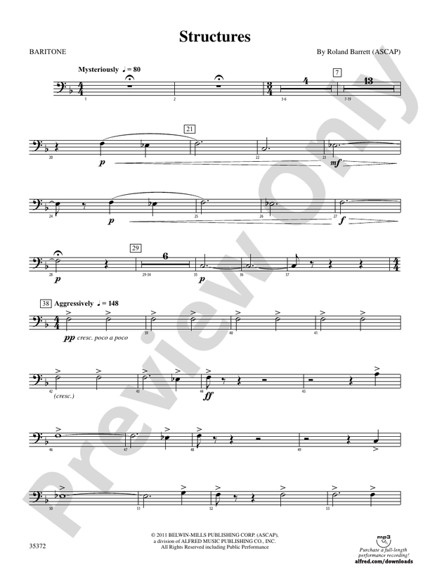 Structures: Baritone B.C.: Baritone B.C. Part - Digital Sheet Music Download