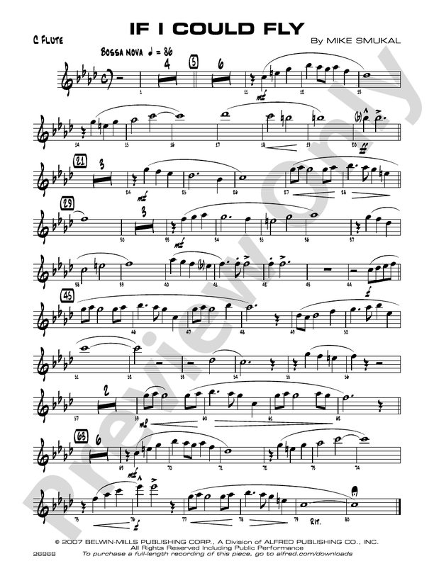 If I Could Fly: Flute: Flute Part - Digital Sheet Music Download