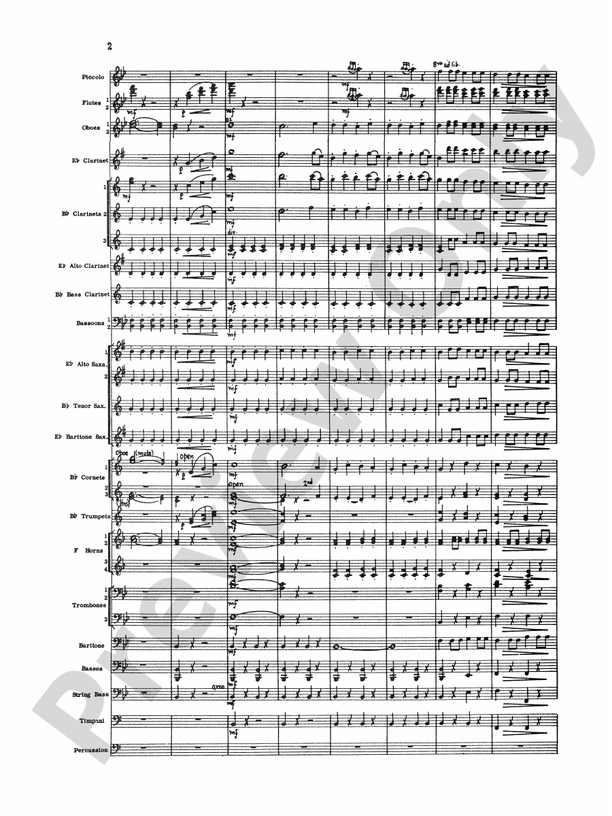 The Marriage of Figaro Overture: Concert Band Conductor Score & Parts ...