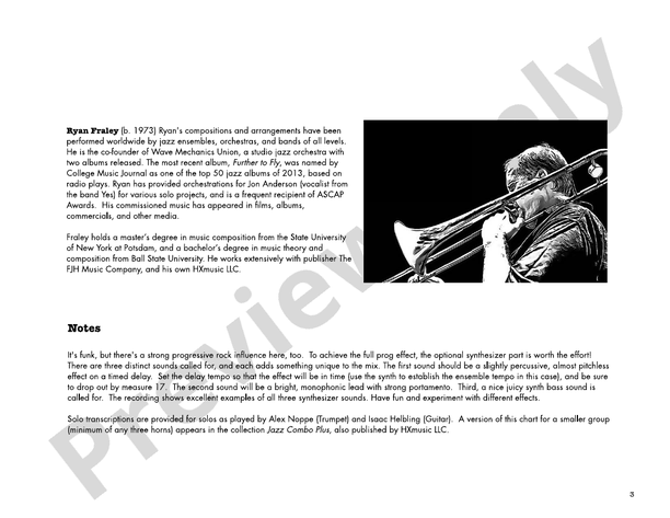 Prog Pacific: Score: Jazz Ensemble Score: Ryan Fraley - Digital Sheet Music Download