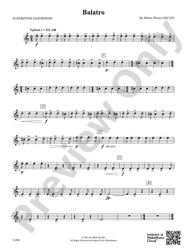 Balatro: E-flat Baritone Saxophone: E-flat Baritone Saxophone Part - Digital Sheet Music Download