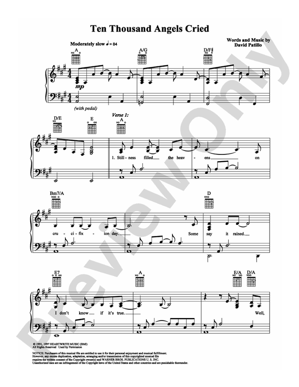 Ten Thousand Angels Cried: Piano/Vocal/Chords: LeAnn Rimes - Digital ...