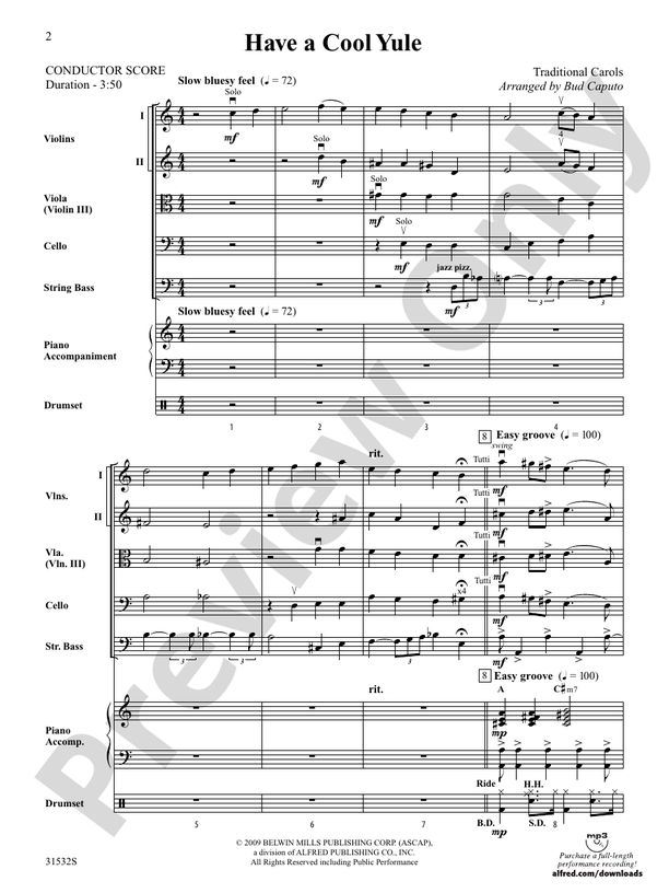 Have a Cool Yule: String Orchestra Conductor Score & Parts - Digital ...