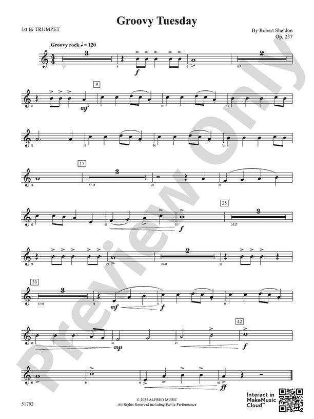 Groovy Tuesday: 1st B-flat Trumpet: 1st B-flat Trumpet Part - Digital ...