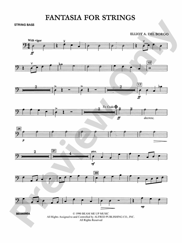 Fantasia for Strings: String Bass: String Bass Part - Digital Sheet ... Fantasia for Strings: String Bass: String Bass Part - Digital Sheet ...