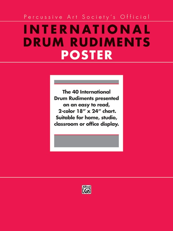 International Drum Rudiments: Snare Drum Poster | Alfred Music
